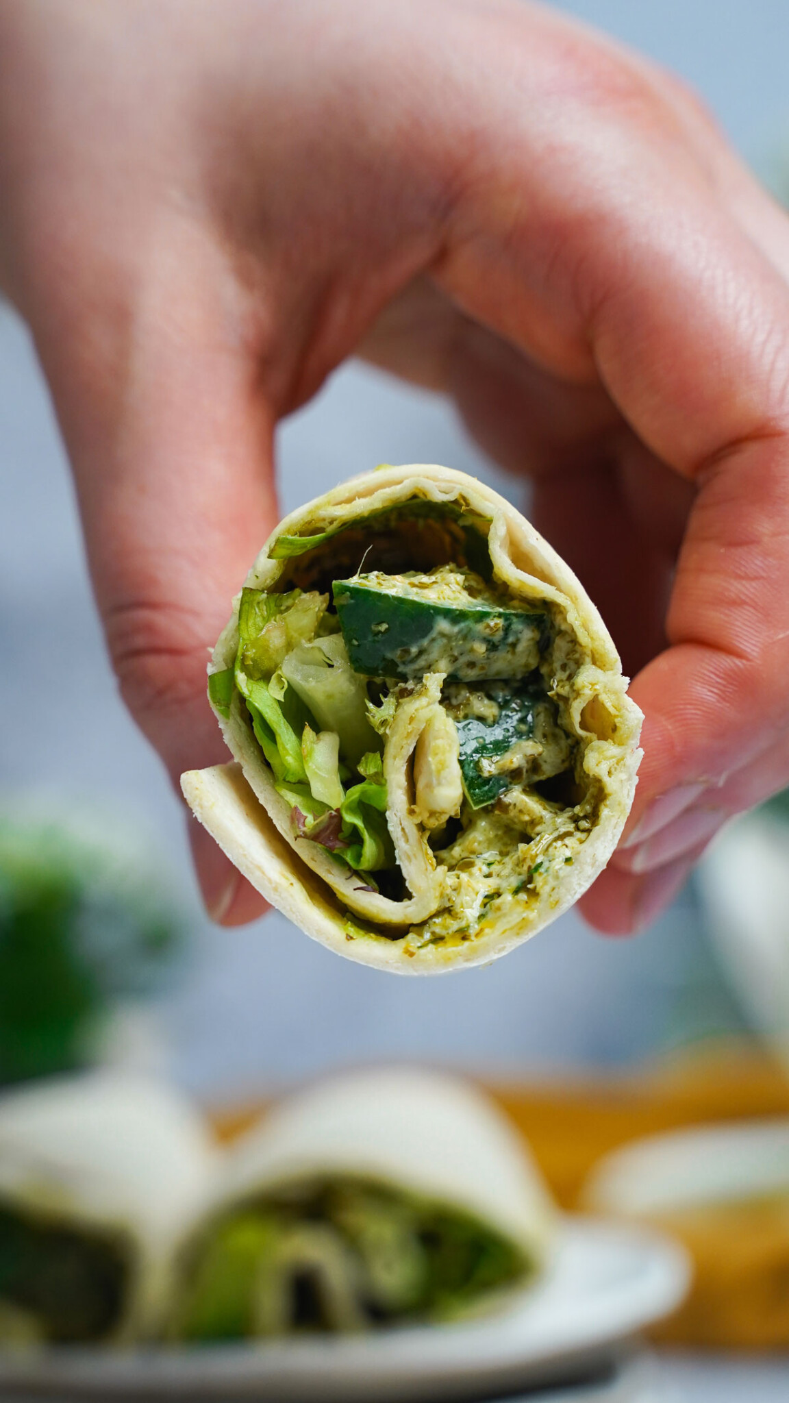 Avocado Wrap with Cucumbers (Low Calorie, Vegetarian) - All Nutritious