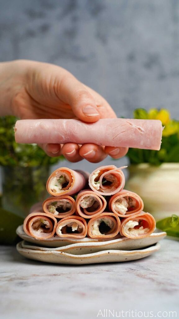 Ham Roll-Ups with Cream Cheese - All Nutritious