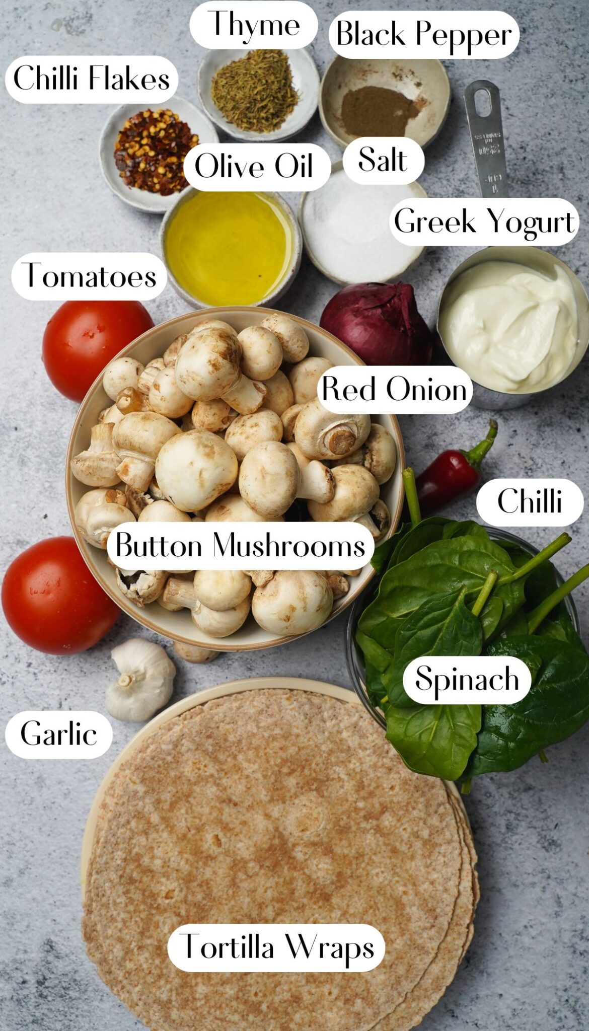 Spicy Mushroom Wrap for Breakfast - All Nutritious