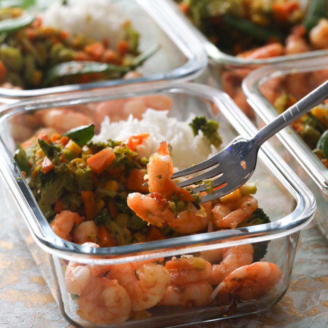 Honey Garlic Shrimp Meal Prep - All Nutritious
