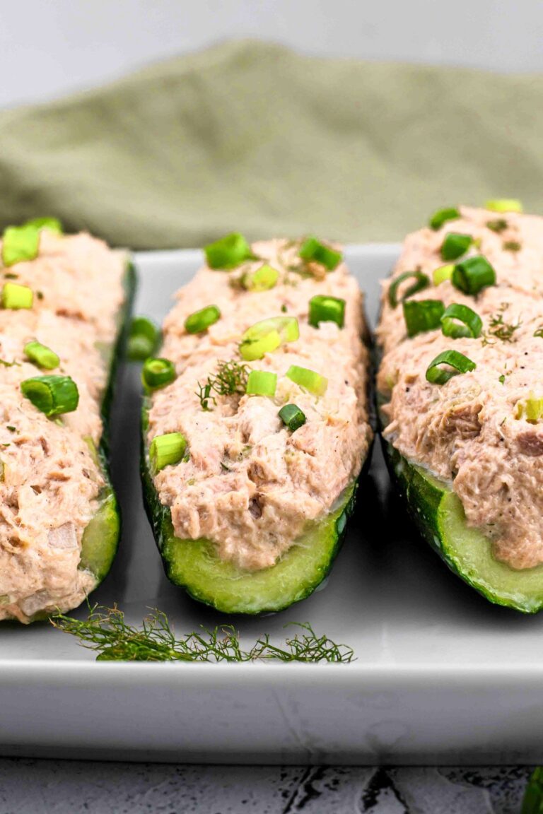 Tuna Cucumber Boats - All Nutritious