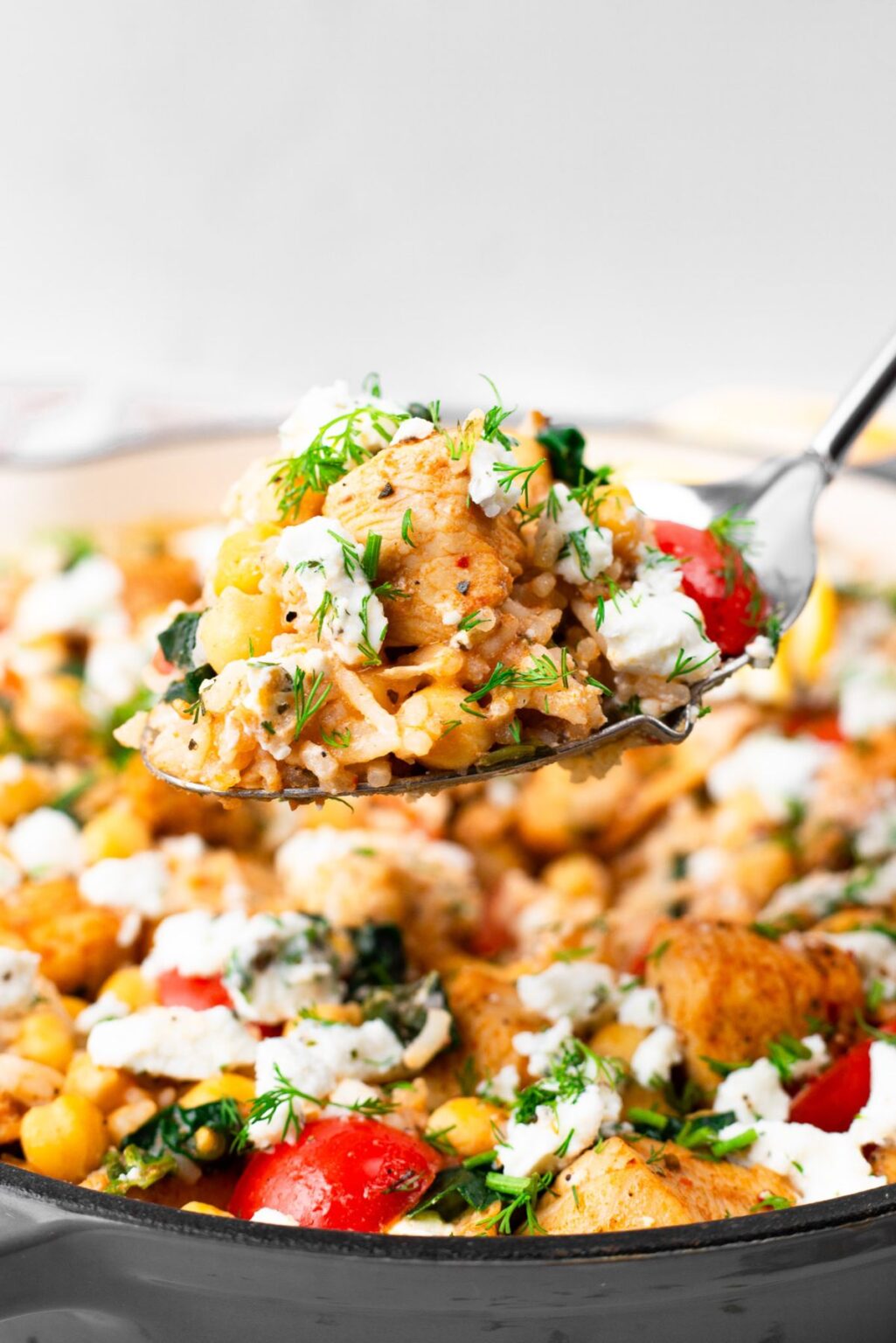 Greek Chicken with Lemon Rice and Tomatoes - All Nutritious