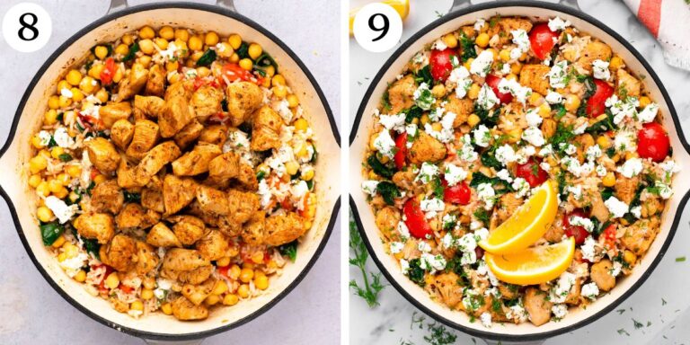 Greek Chicken with Lemon Rice and Tomatoes - All Nutritious