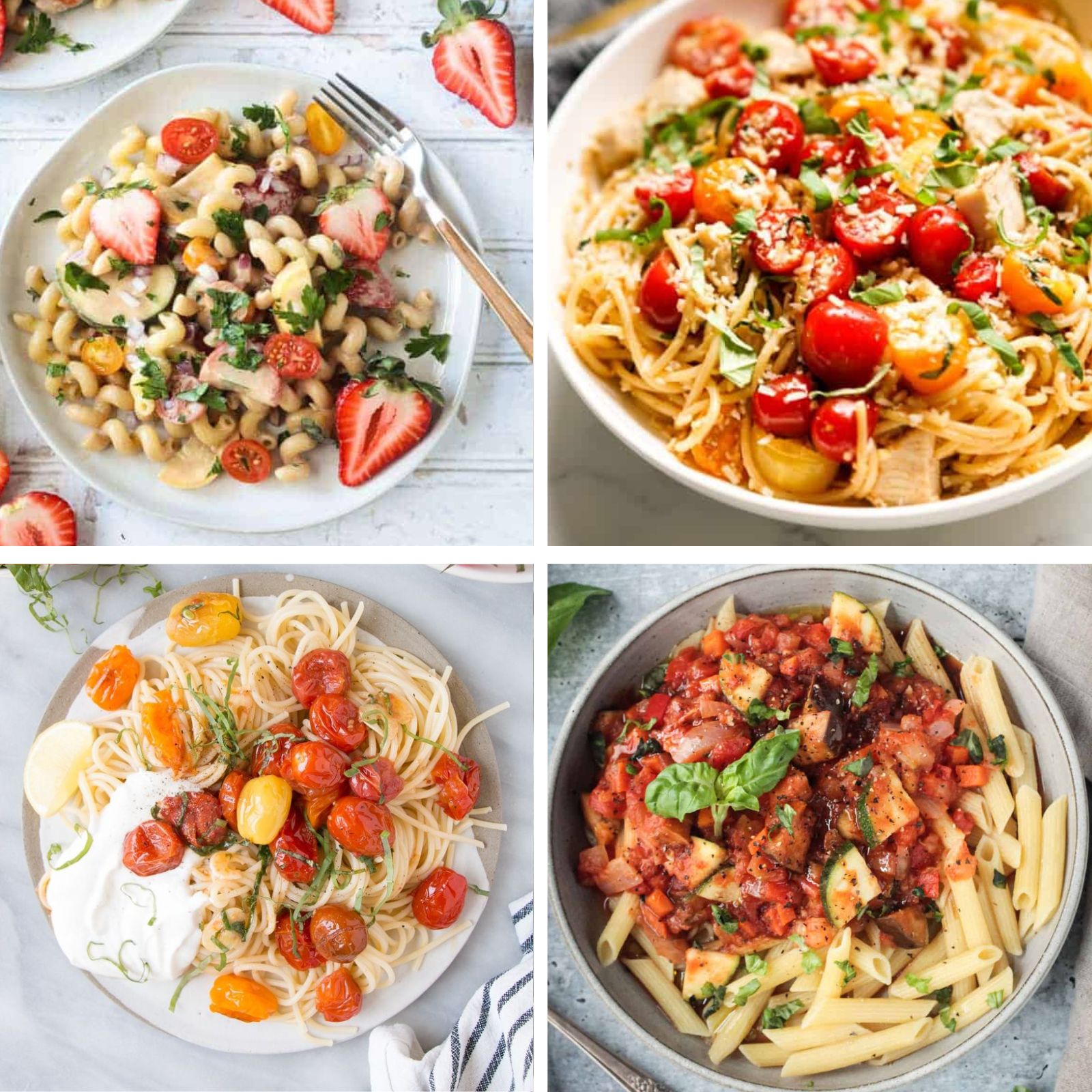 23 Light and Healthy Summer Pasta Ideas - All Nutritious