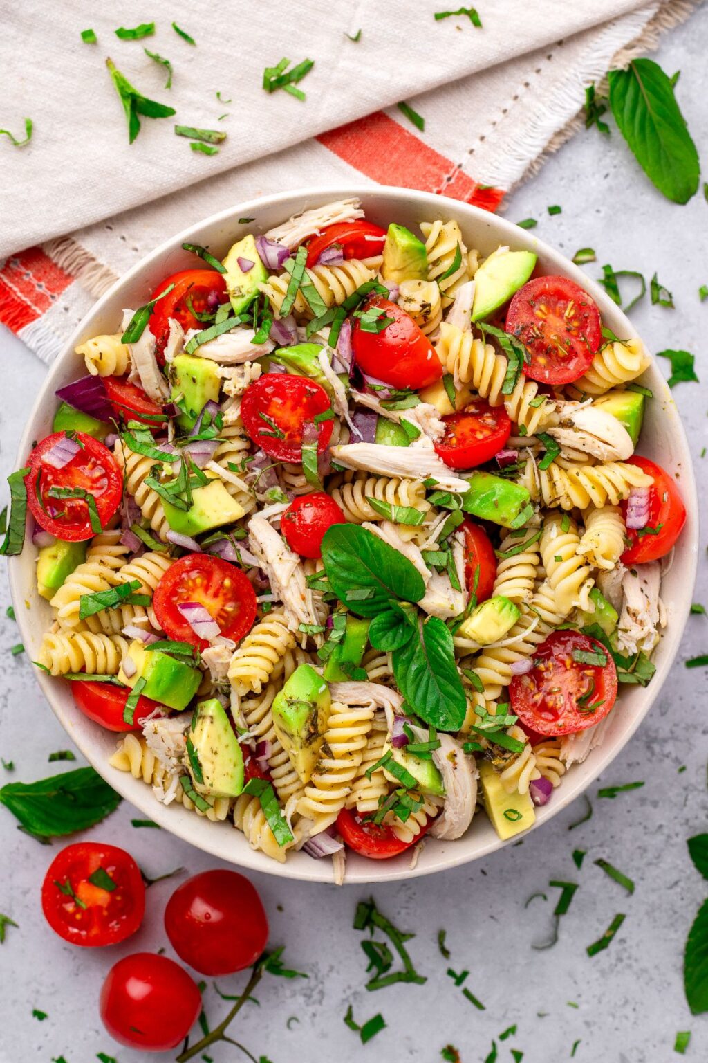 Chicken Avocado Pasta Salad - All Nutritious