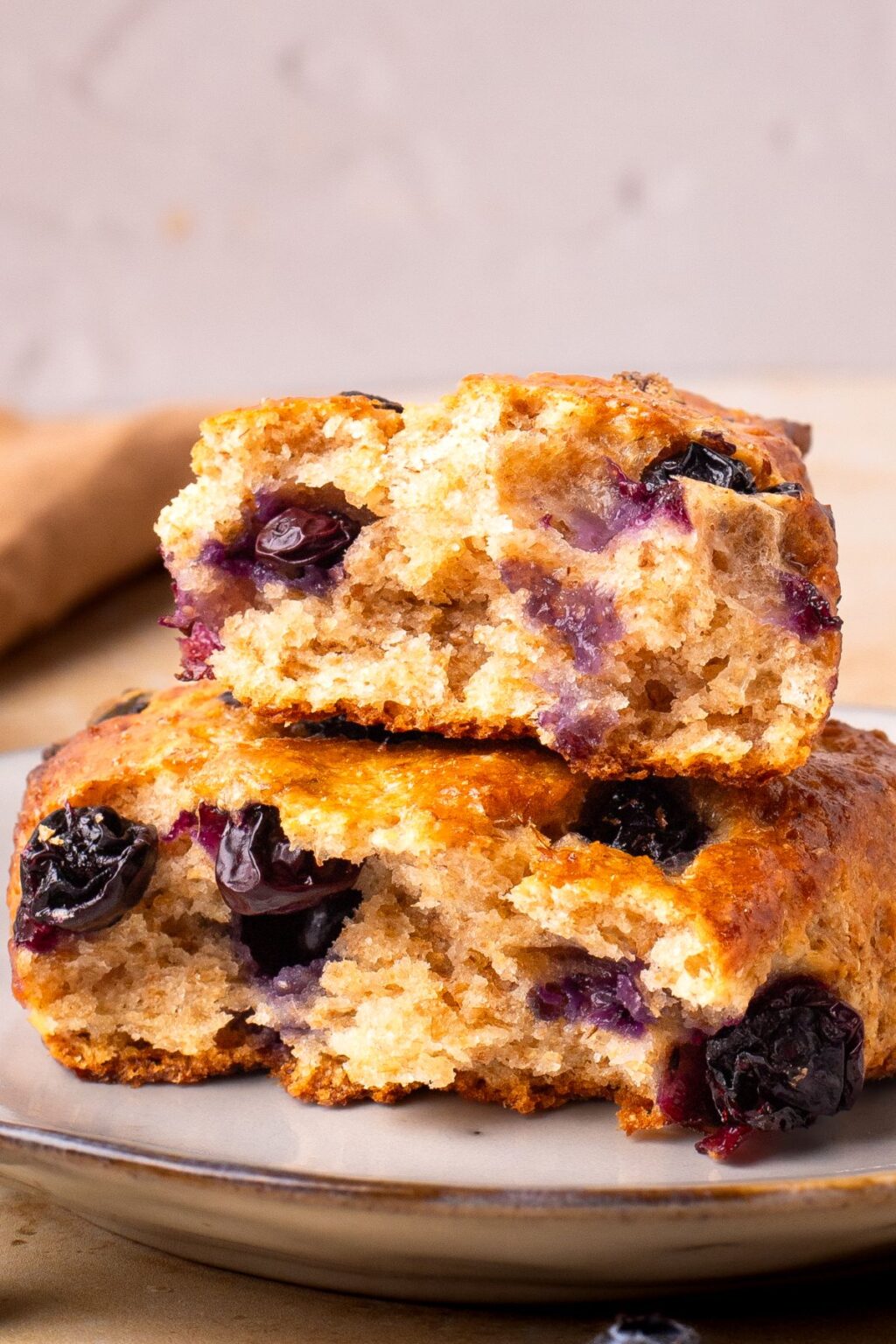 Blueberry Cottage Cheese Scones - All Nutritious