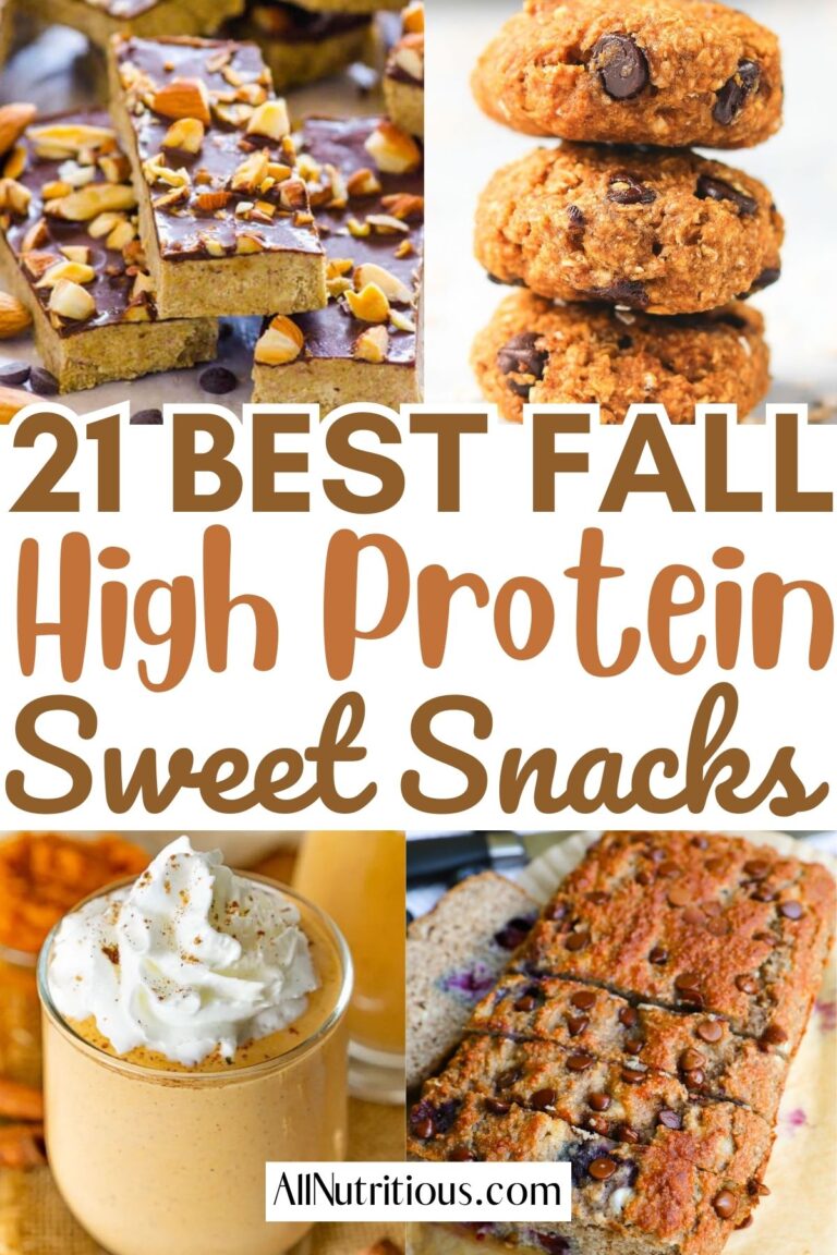 21 High Protein Sweet Snacks for This Fall - All Nutritious