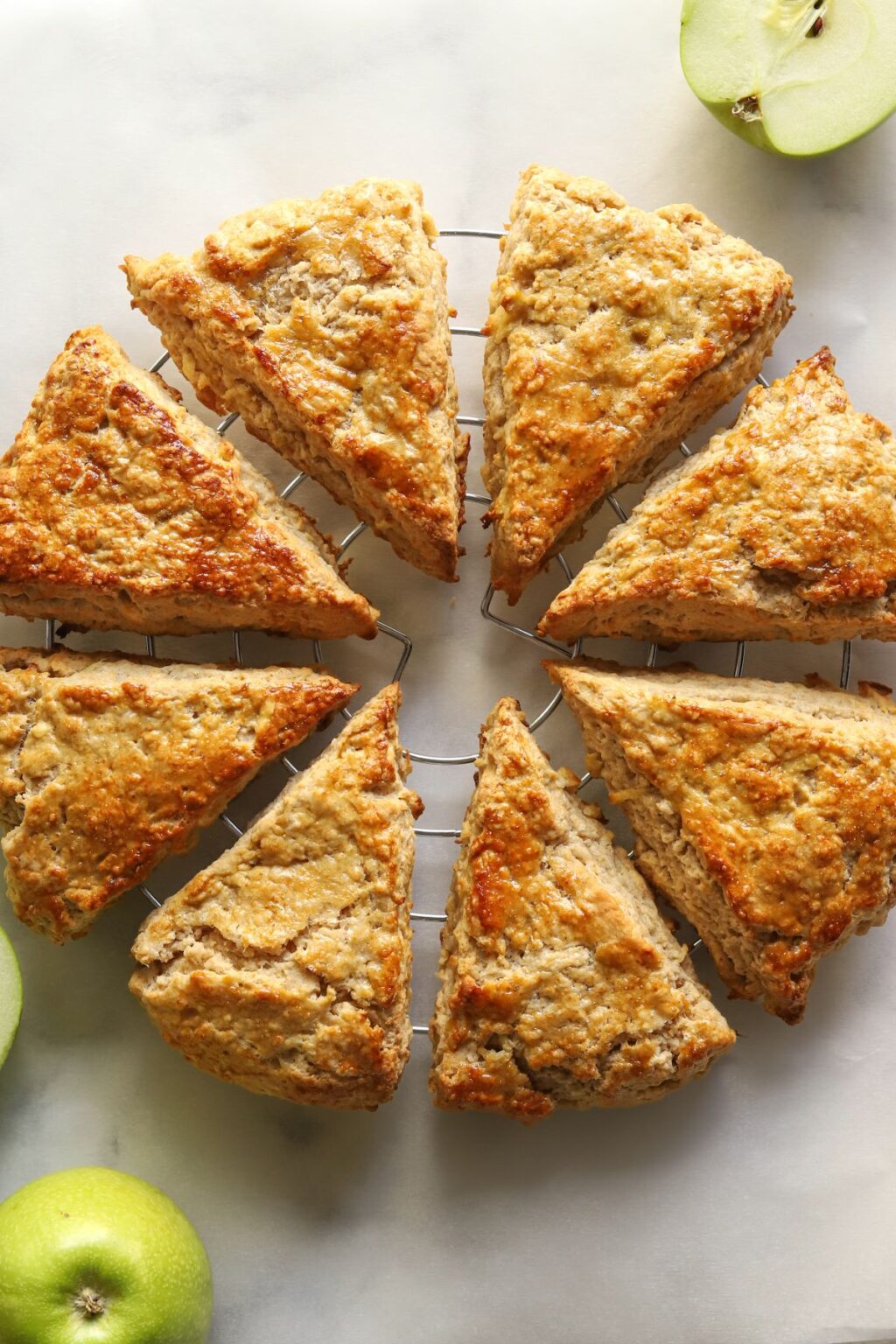 Apple Pie Cottage Cheese Scones - All Nutritious