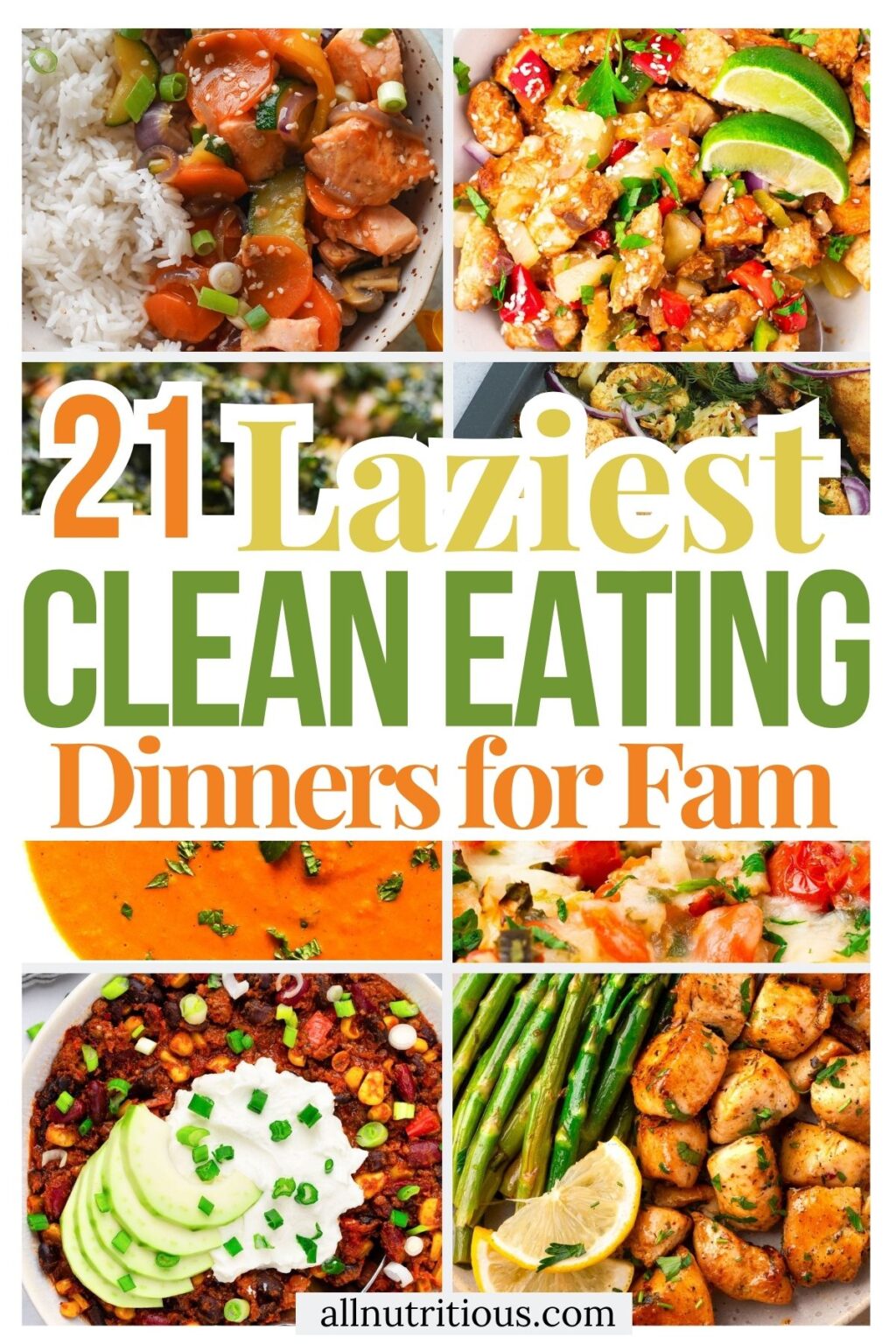 21 Lazy High Protein Clean Eating Dinners - All Nutritious