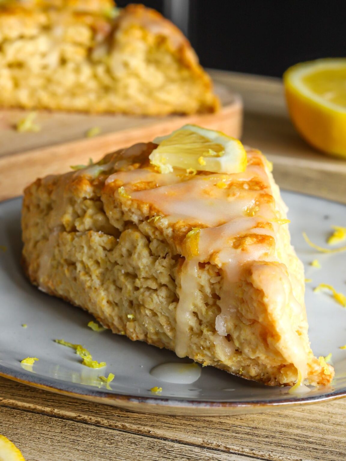Lemon Ginger Cottage Cheese Scones - All Nutritious