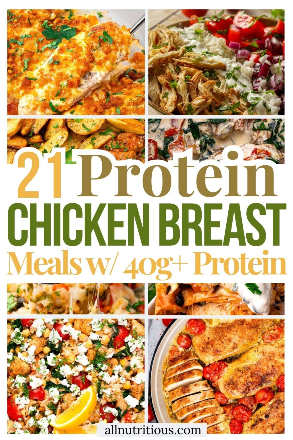 21 High Protein Chicken Breast Meals With 40G+ Protein - All Nutritious
